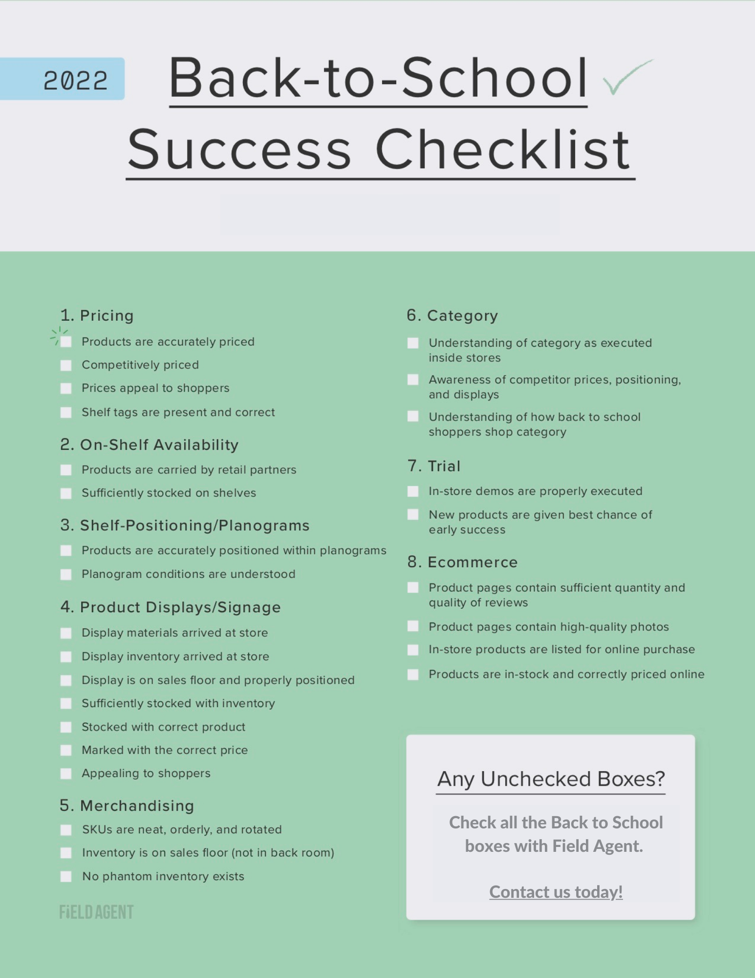 BTS Checklist